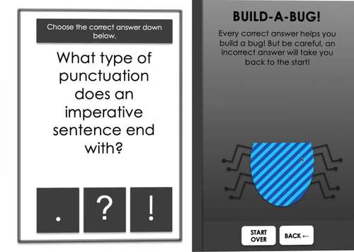 4 Types of Sentences Grammar Boom Cards Game by Bright Minds Engaged