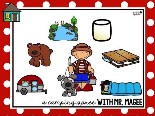 A Camping Spree with Mr. Magee NO PRINT Book Buddy Speech & Language ...