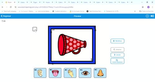 Los sentidos BOOM CARD | The 5 Senses Digital Science Activity in Spanish