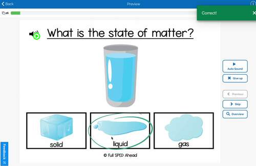 Science Changing States of Matter Identification Boom Cards Special ...