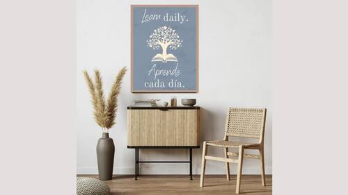 Bilingual Affirmation Posters | Positive Spanish & English Wall Art ...