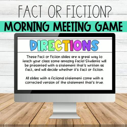 Morning Meeting Games and Activities | Fact or Fiction #2 | Fun Friday