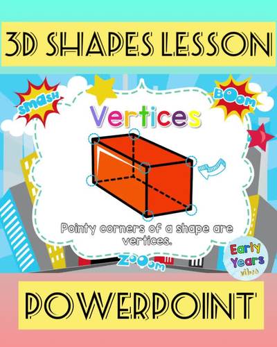 3D Shapes | Name the Super Power Shapes Powerpoint | Distance Learning