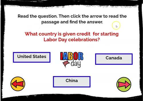 Labor Day Activity Scavenger Hunt BOOM Cards by CarolJ Creations