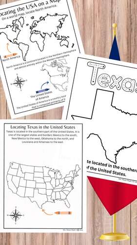 Texas State Mini Unit Geography, Social Studies, Fun Facts, Lone Star ...