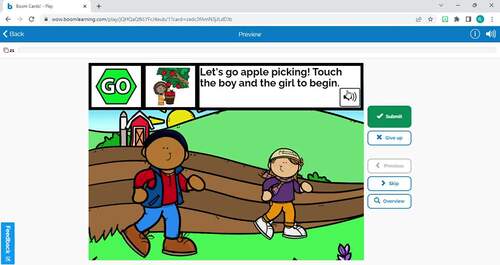 Let's Go Apple Picking! Interactive Language Activity | TPT