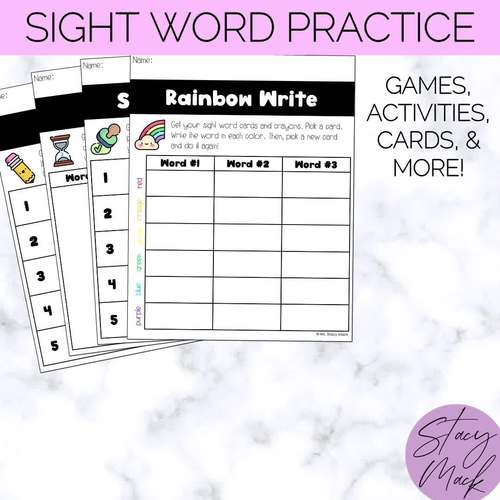 Sight Word Games, Activities, & Cards | Editable | February | Valentine ...