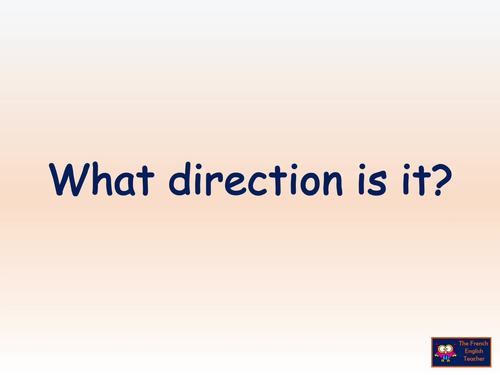 EFL / ESL POWERPOINT presentation on DIRECTIONS vocabulary in English