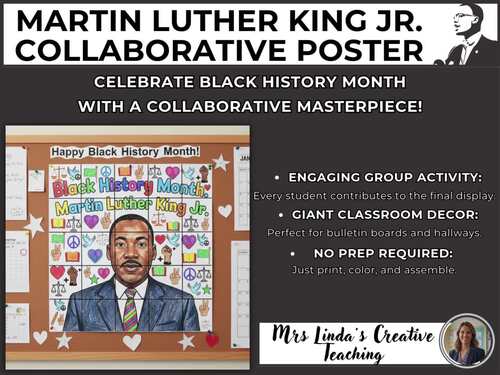 Martin Luther King Jr. Collaborative Poster - Black History Month ...