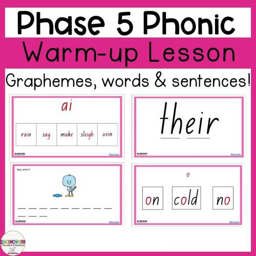 Letters & Sounds Phase 5 Phonic Warm-up Lesson PowerPoint by teachnchatter