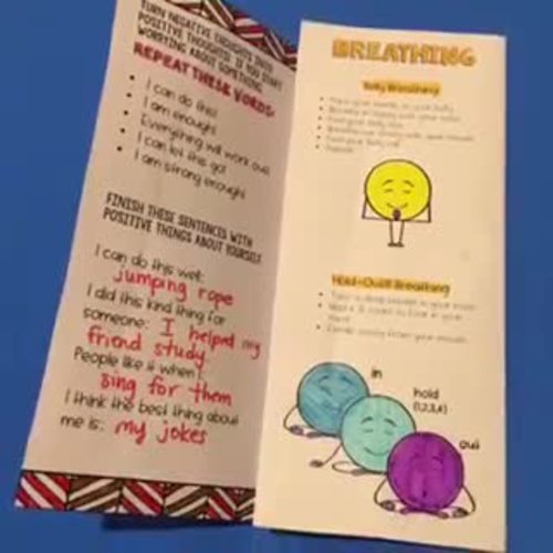 Worry and Anxiety Brochure K2 by The Counseling Teacher Brandy | TpT