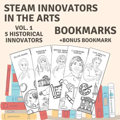 STEM / STEAM Arts Innovators volume 1, Doodle Bookmarks - Coloring Pages