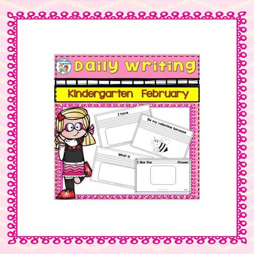 Kindergarten Writing Activities for February | February Writing Prompts