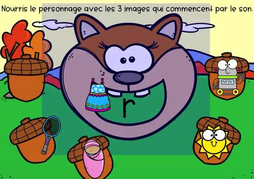 BOOM CARDS - Les sons L, R et S - 1re année - Conscience phonologique