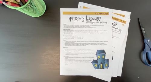 Halloween Math Project - The Spooky House by Lindsay Perro | TpT