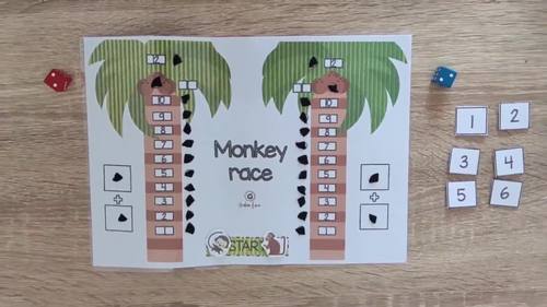 Monkey Addition - Math Race Game Kindergarten by The Indian Lion