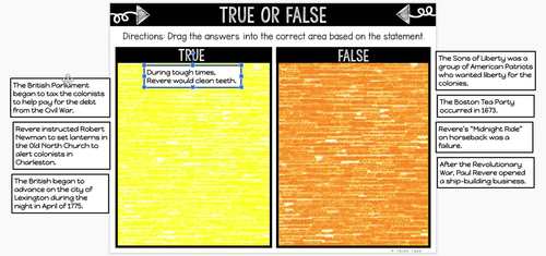 Paul Revere DIGITAL Interactive Notebook | American Revolution by Think ...