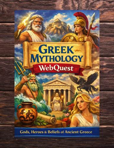 Ancient Greece Mythology Activities | Escape Room, WebQuest, Gods ...