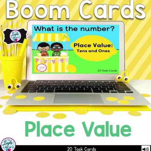 Boom Cards™ Lemonade Stand Place Value with Tens and Ones by Leigh's ...