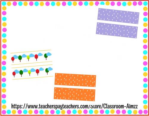 Tree Theme Printable Bulletin Board Borders,Classroom Borders,Borders Trims