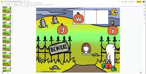 Halloween Seesaw Activities Short I CVC Words Digital Resources Google ...