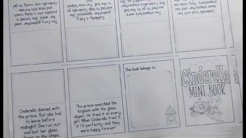 Rapunzel Fairy Tale Foldable Mini Book Grade 1 2 3 ELA by It's Teacher L