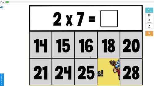 Multiplication Math Fact Practice | Boom Cards | Pirate Joke Puzzles