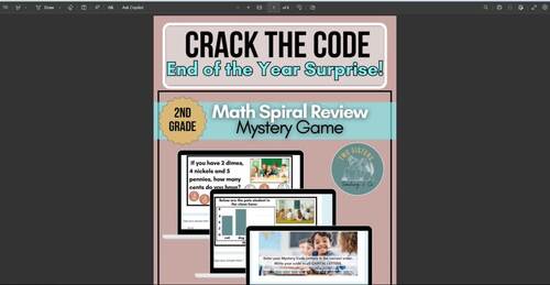Crack The Code Math, 2nd Grade Math Spiral Review, Countdown To Summer ...