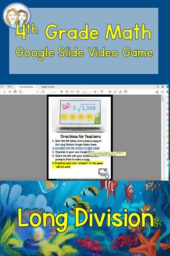 Fourth Grade Long Division Worksheets and Video Game | TpT