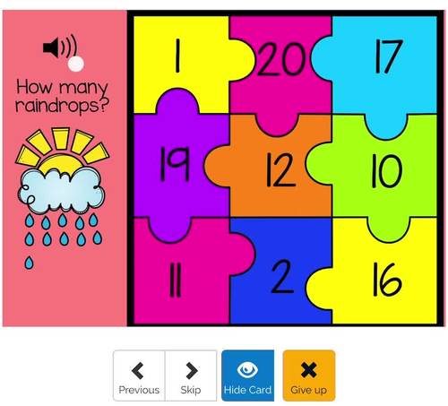 Spring Theme Mystery Pictures - Numbers 1-20 - Boom Cards | TPT