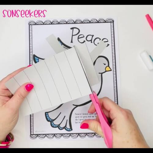 Christian Craft for kids | Sunday School John 14:27 Church Dove Peace ...