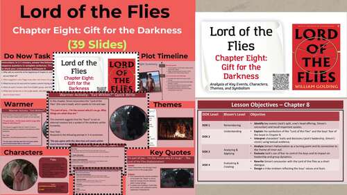 Lord of the Flies Chapter 8 PowerPoint (PPT) Summary and Analysis