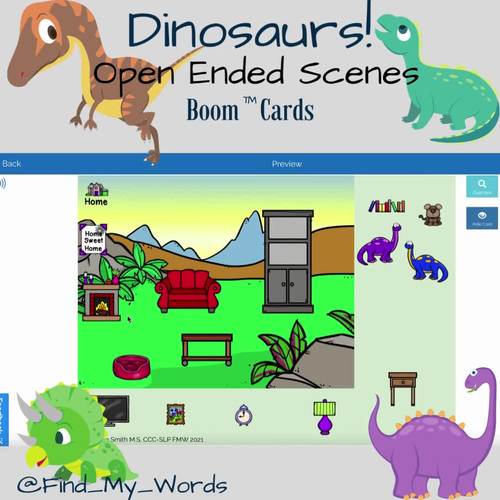 Open Ended Speech & Language Therapy Scenes Boom Cards & PDF Bundle ...