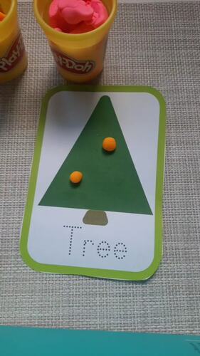 24 Playdough flash cards, Winter Preschool Play Dough Mats, Christmas ...