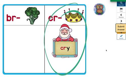 WINTER CONSONANT R BLENDS GAME PHONICS KINDERGARTEN 1ST GRADE BOOM ...