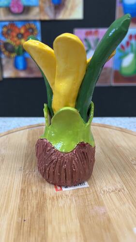 CLAY Daffodil Sculpture Art Project for Ceramics Lesson for Earth Day ...