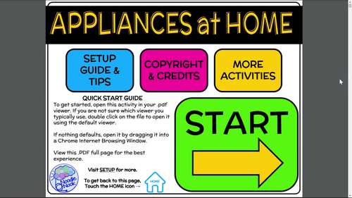 Appliances at HOME- a DIGITAL Interactive PDF for Special Ed in Upper ...