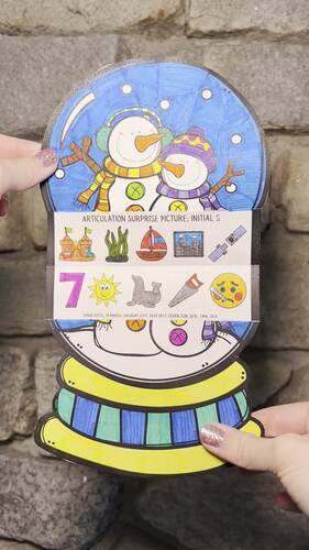 Winter Articulation Folding Surprise Craft - January 50% Off | TPT