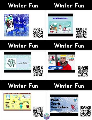 ESL Winter Seasonal Activities by ELL Connections | TPT