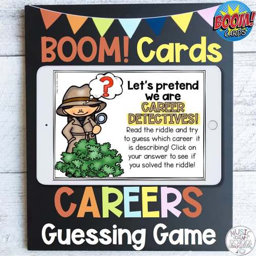 Careers & Community Helpers Guessing Game BOOM Cards™ for Distance Learning
