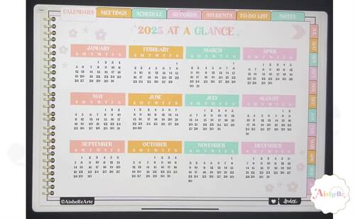 2025-2026 Digital Teacher planner | Teacher Goodnotes | Groovy Boho Theme