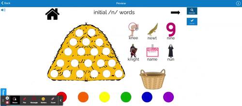 Fall Do a Dot Articulation - Level 1 BOOM Card™ by Preschool speech