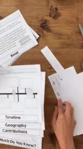 Abraham Lincoln Flipbook for 1st & 2nd Grade Social Studies ...