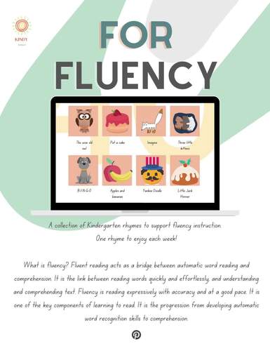 Poetry + rhymes yearly pack for whole class fluency NSW Kindergarten