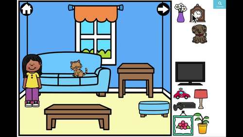 Build a Scene: House & Furniture V.2 (Boom™ Cards) by The Chatty Classroom