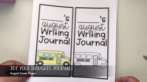 Jot Your Thoughts | Writing Journal Prompts for Blank Books AUGUST