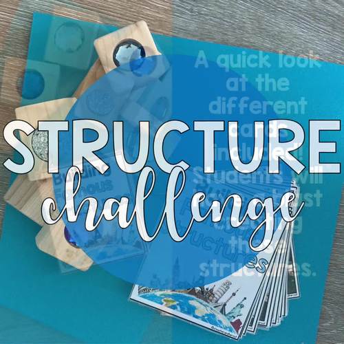Famous Structure Building Challenges | STEM Block Center | TPT