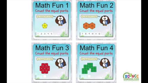 Math Fun 2: Count the equal parts (BOOM distance learning math counting ...