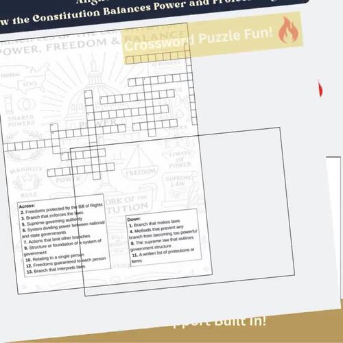 Principles of American Governance Puzzle Pack HSS 8.2.7 by Ms Koven ...