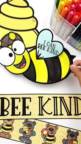 Kindness Activities Writing Crafts & Bulletin Board Kit Bundle Friendship